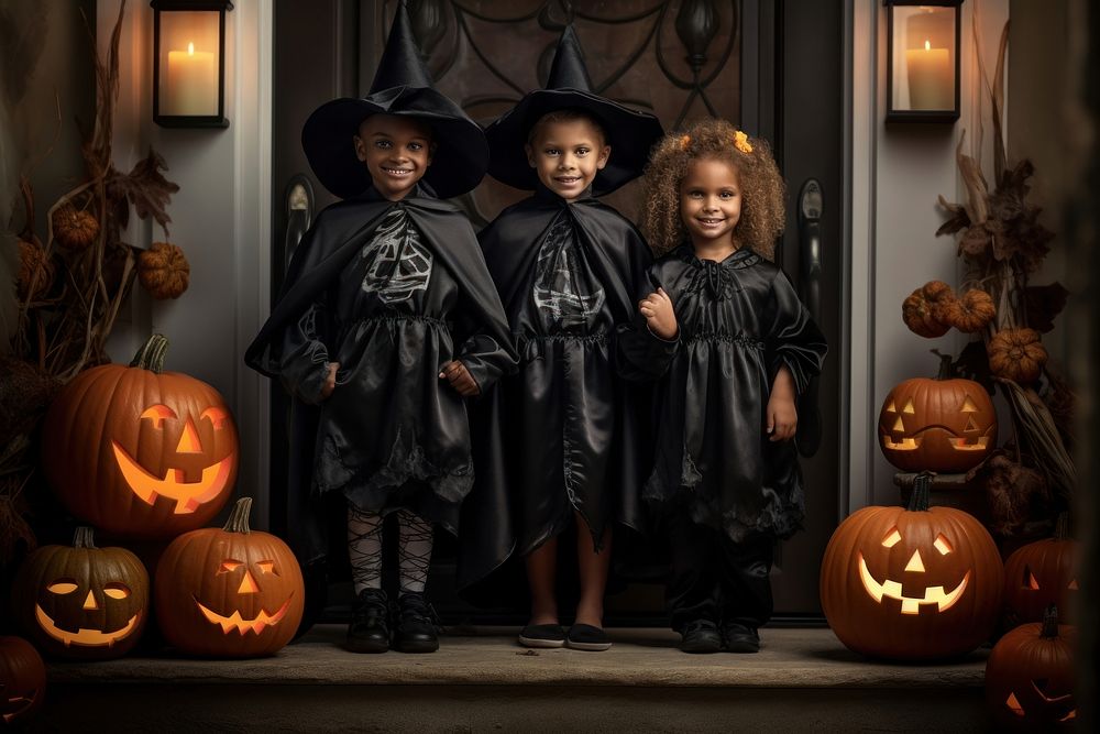 Halloween child face kid. AI | Premium Photo - rawpixel