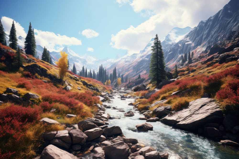 Wilderness nature landscape mountain. | Premium Photo - rawpixel