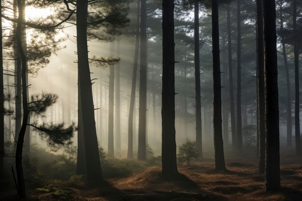 Forest mist sunlight outdoors. | Premium Photo - rawpixel
