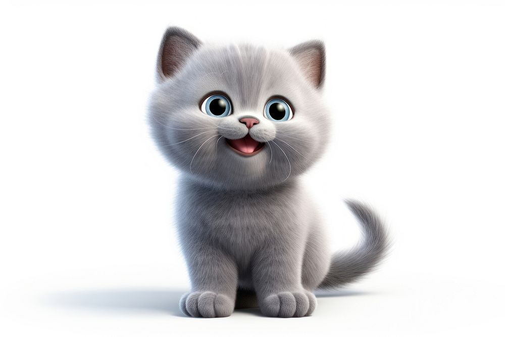Kitten cartoon mammal animal. | Premium Photo Illustration - rawpixel
