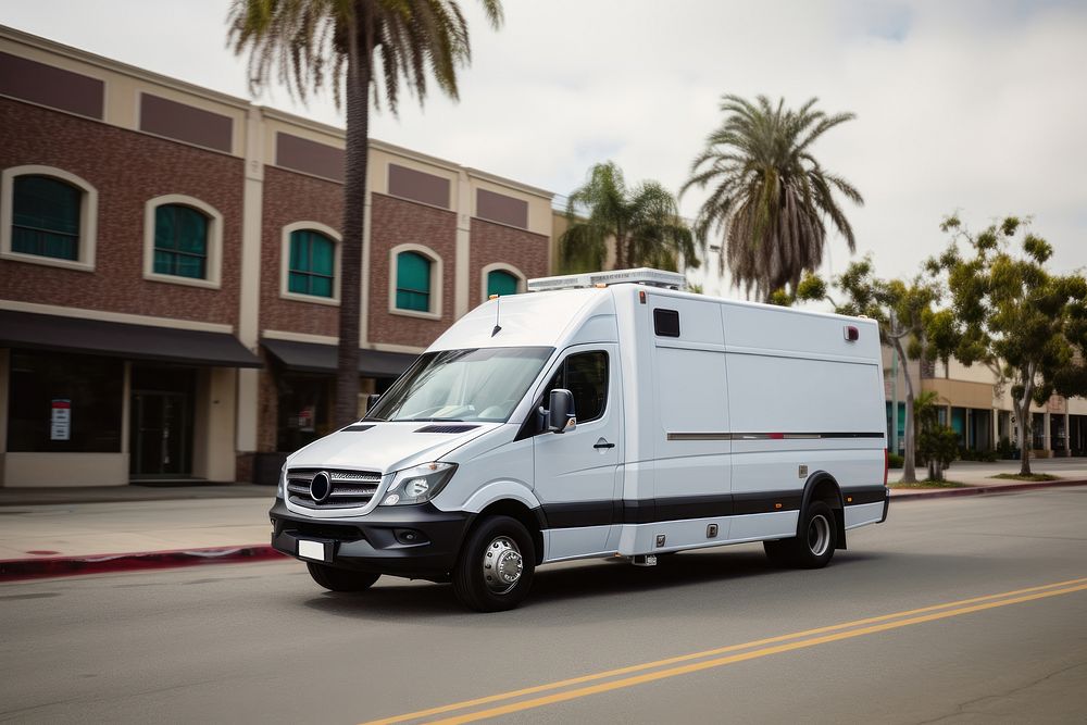Ambulance vehicle truck van. AI | Free Photo - rawpixel