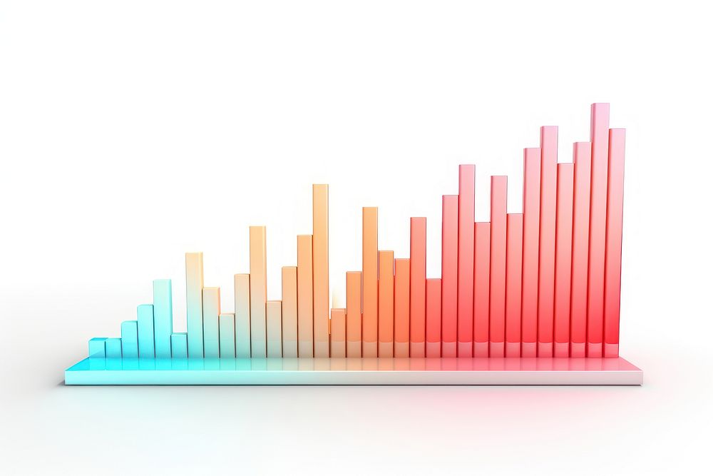 Chart white background technology investment. | Free Photo Illustration ...