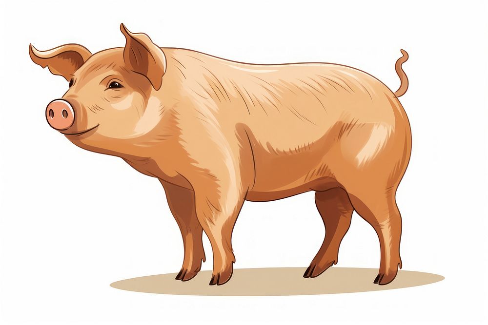 Pig livestock mammal animal. AI | Free Photo Illustration - rawpixel