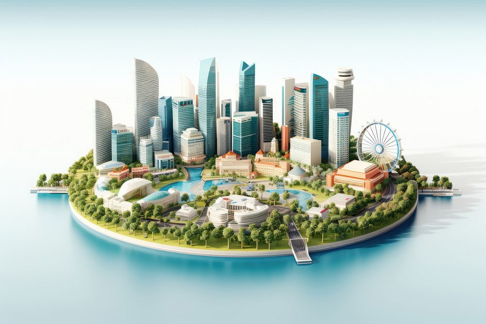 City architecture cityscape outdoors. AI | Free Photo Illustration ...