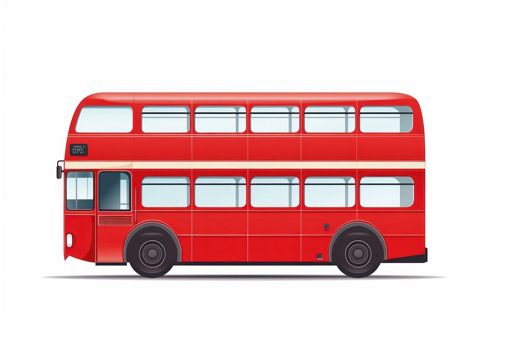 Bus vehicle white background transportation. | Free Photo Illustration ...
