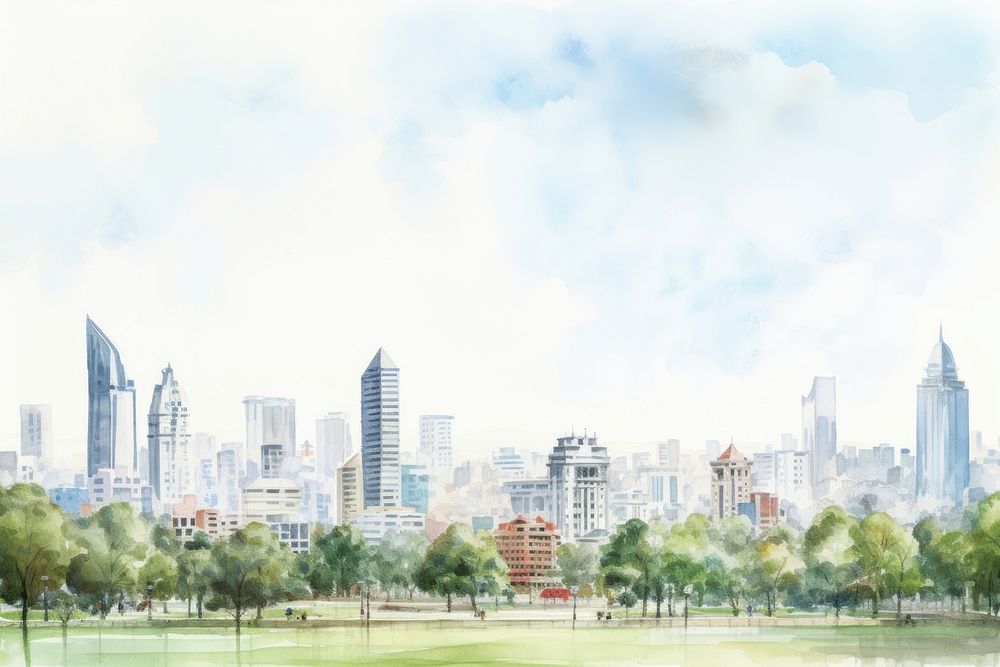 Landscape city architecture metropolis. | Free Photo Illustration ...