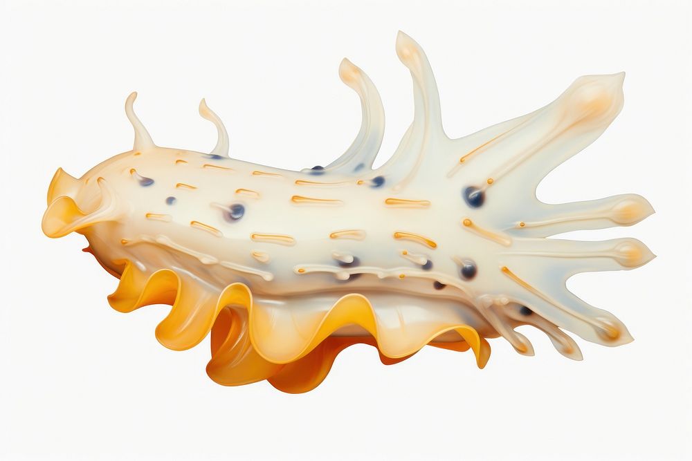 Animal fish white background invertebrate. | Premium Photo Illustration ...