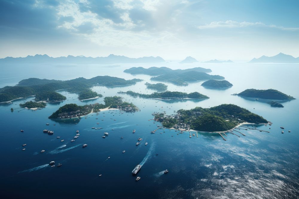 Land sea outdoors nature. AI | Free Photo - rawpixel