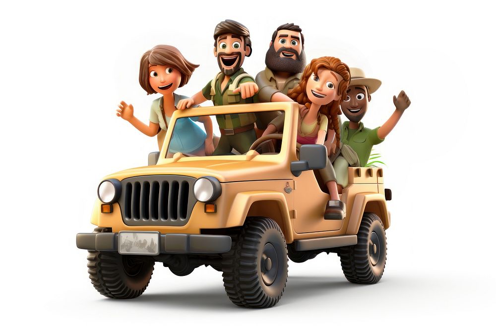 off-roader car vehicle cartoon. | Free Photo Illustration - rawpixel