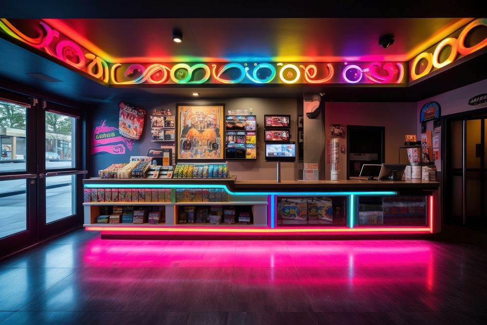 Neon bar transportation architecture | Premium Photo - rawpixel