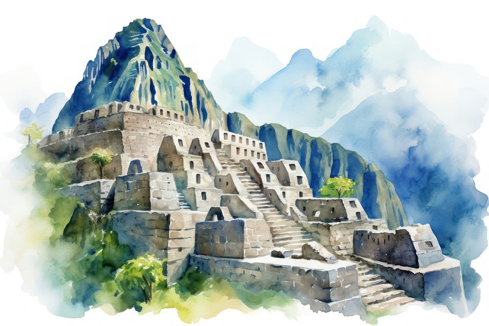 Machu picchu architecture mountain outdoors. | Free Photo Illustration ...