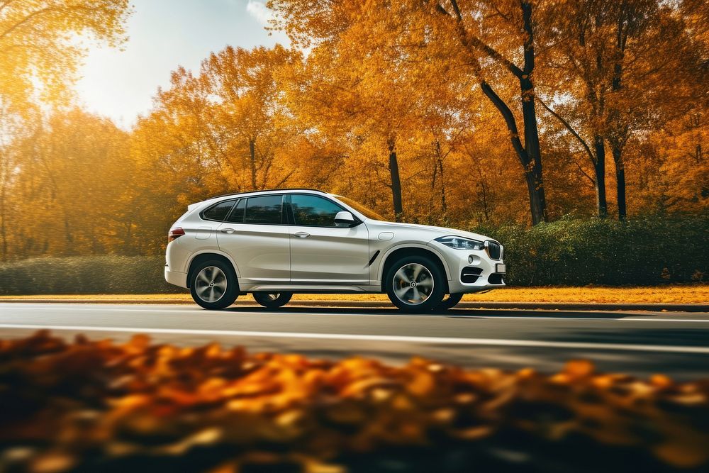 Car vehicle autumn wheel. AI | Free Photo - rawpixel