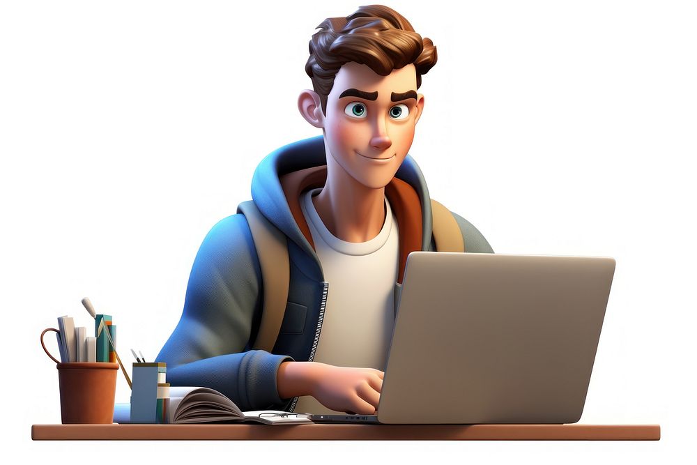 Cartoon laptop table furniture. | Premium Photo Illustration - rawpixel