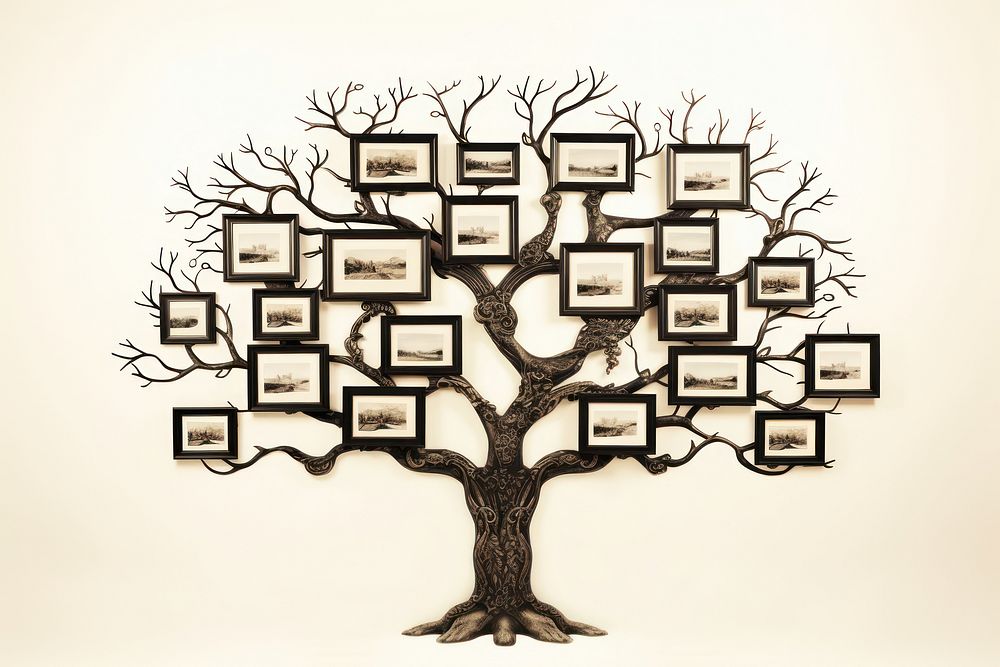 Tree plant picture frame illustrated. | Premium Photo - rawpixel