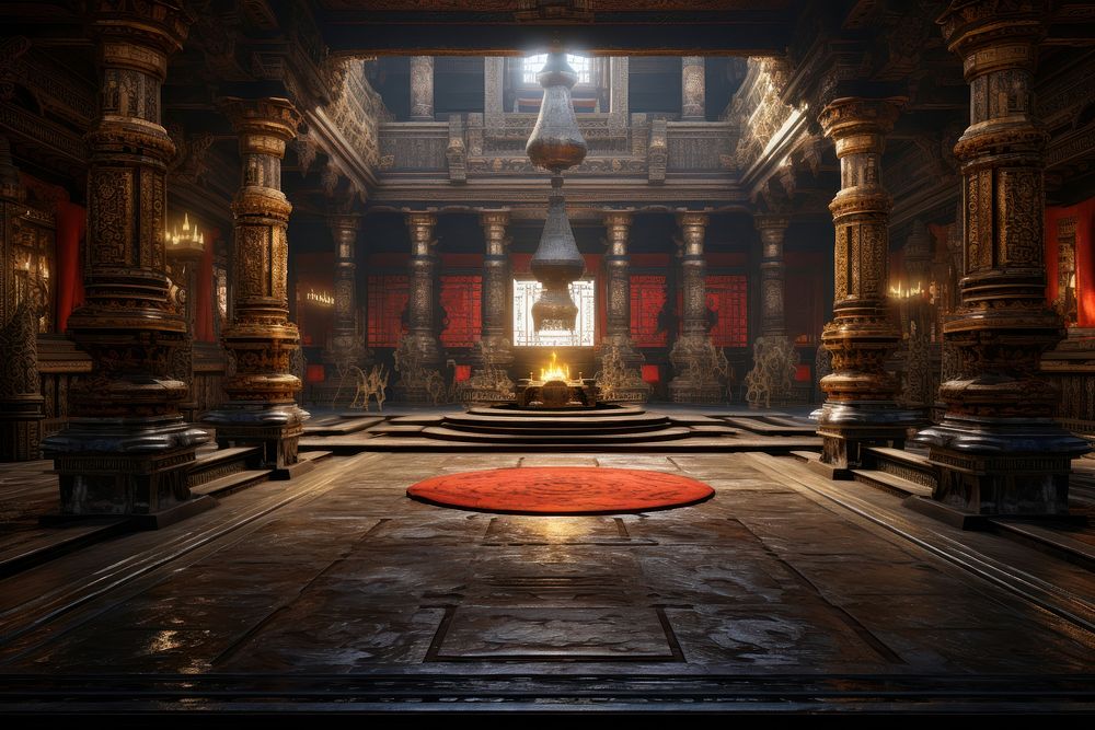 Architecture building temple crypt. AI | Free Photo - rawpixel