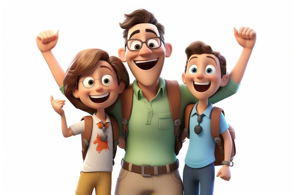 Cartoon laughing smiling adult. AI | Free Photo Illustration - rawpixel