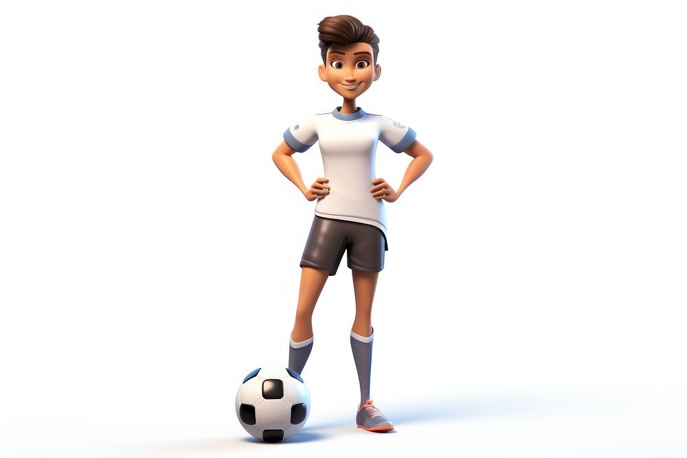 Football standing cartoon sports. | Premium Photo Illustration - rawpixel