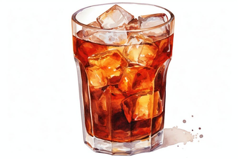 Cocktail drink glass cola. | Free Photo Illustration - rawpixel