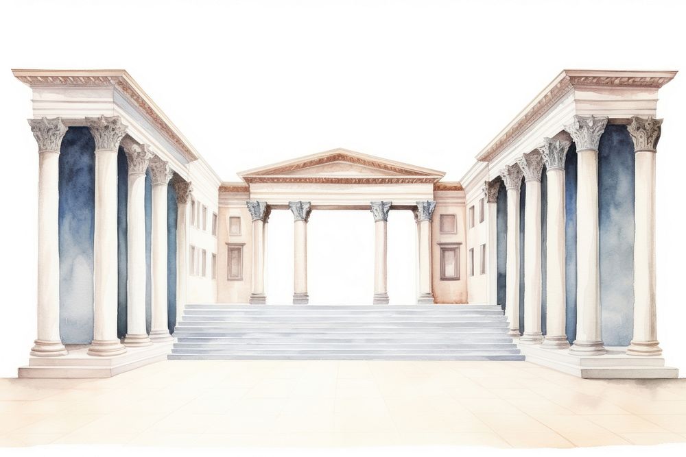 Ancient Greek Palaces Drawing