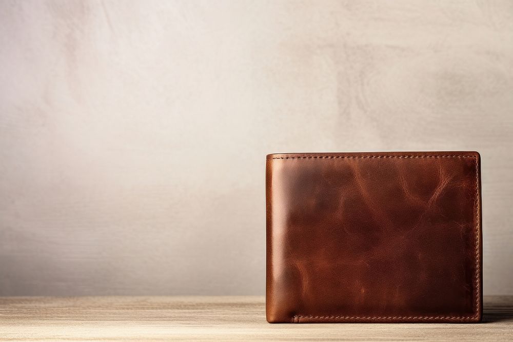 Wallet table brown accessories | Free Photo - rawpixel