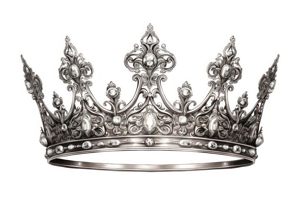 Crown jewelry tiara white background | Premium Photo - rawpixel