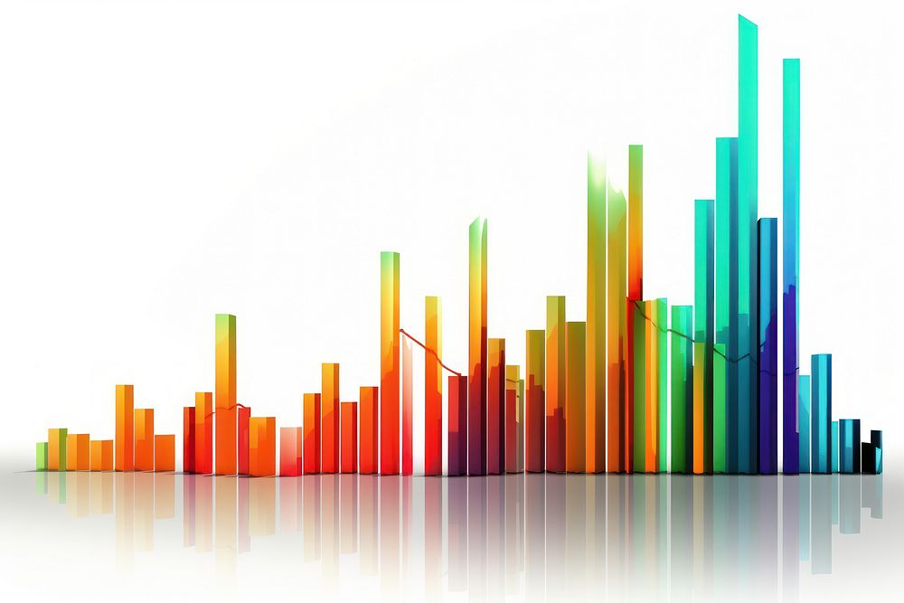 Chart backgrounds graph white background. | Free Photo Illustration ...