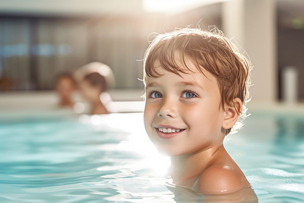 Swimming portrait bathing photo. AI | Free Photo - rawpixel
