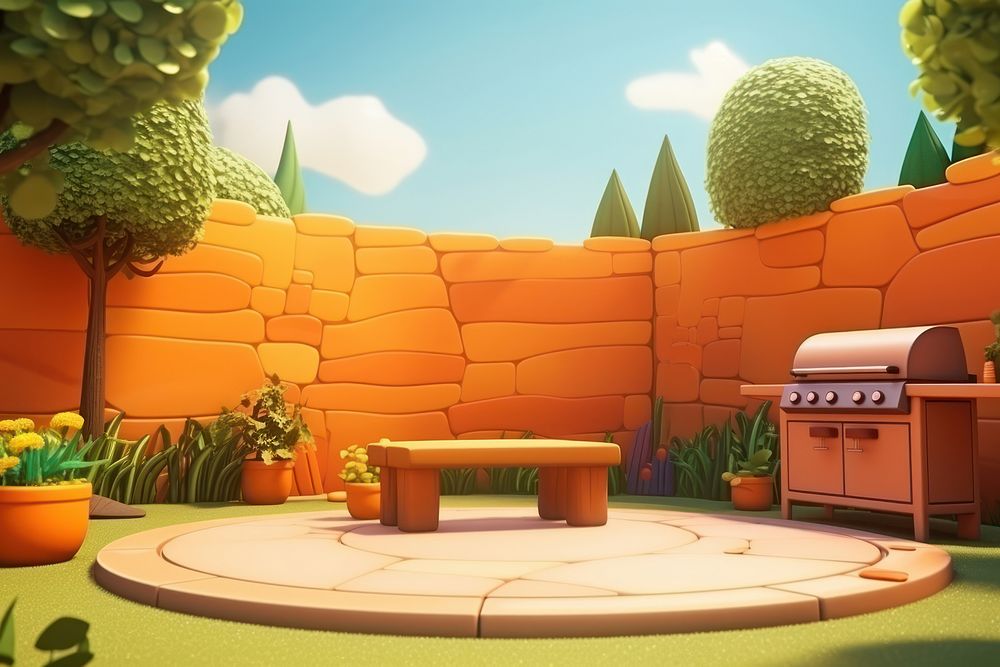 Backyard cartoon garden plant. | Free Photo Illustration - rawpixel