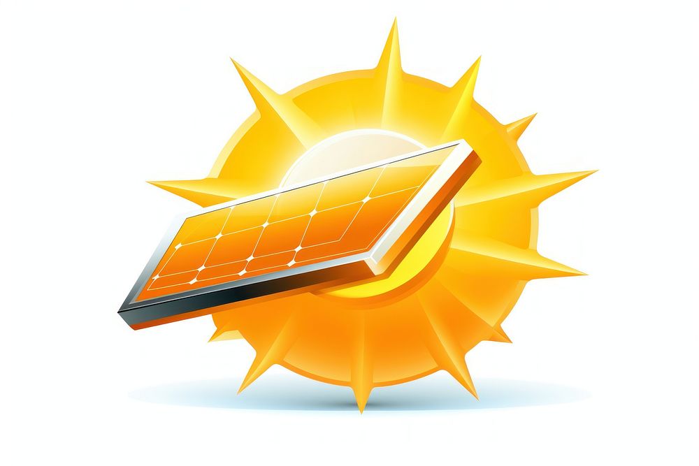 White background solar power electricity | Free Photo Illustration ...