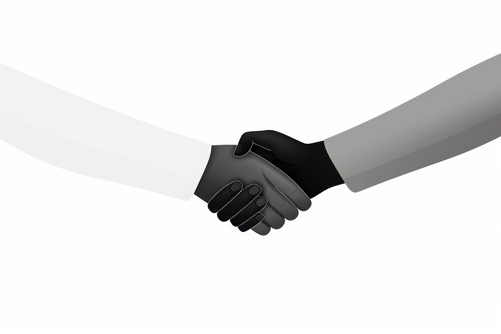 Hand white background monochrome handshake. | Free Photo - rawpixel