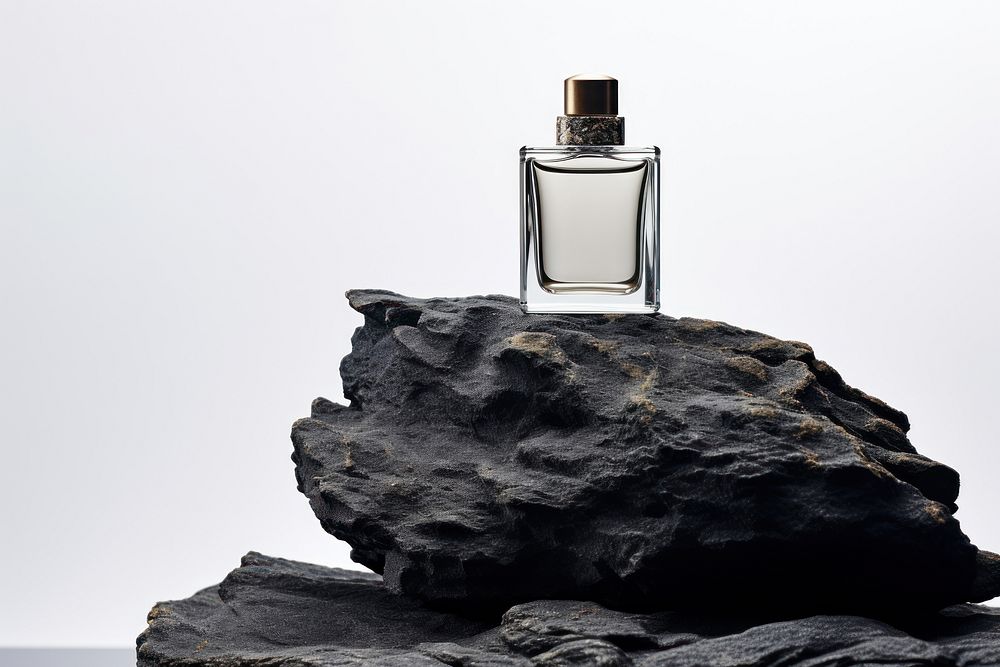 Perfume bottle rock studio shot. | Free Photo - rawpixel