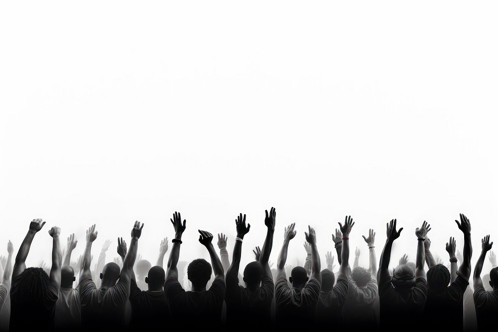 Protest crowd hand backgrounds silhouette. | Premium Photo - rawpixel
