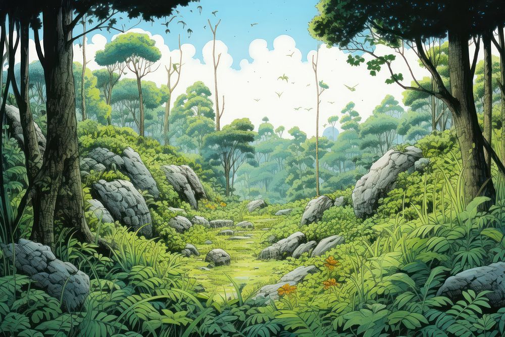 Vegetation landscape outdoors woodland | Free Photo - rawpixel