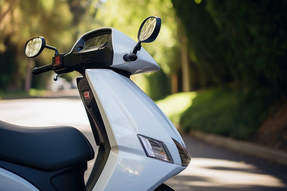 Motorcycle vehicle moped scooter. AI | Free Photo - rawpixel