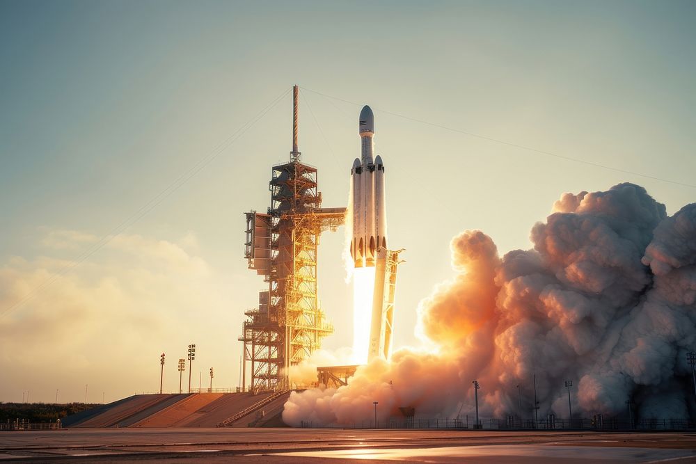 Rocket launch smoke space. AI | Premium Photo - rawpixel