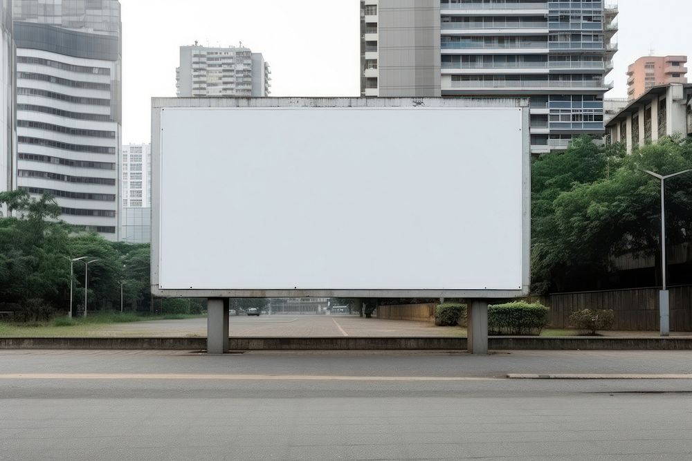 City advertisement architecture billboard. AI | Free Photo - rawpixel