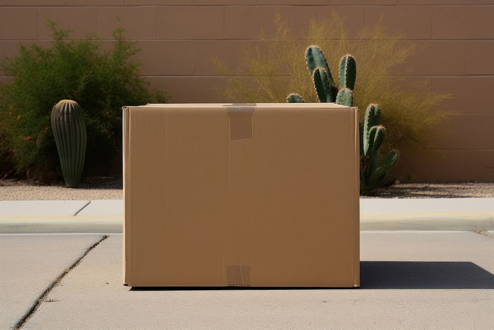 Cardboard plant box carton. | Free Photo - rawpixel