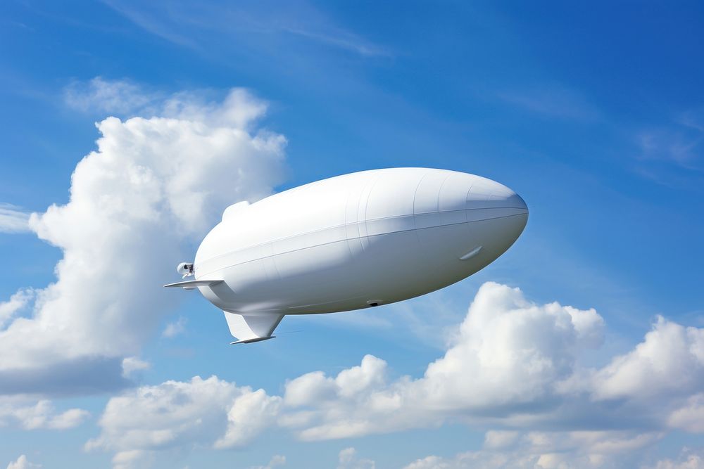 Airship blimp aircraft vehicle. AI | Free Photo - rawpixel