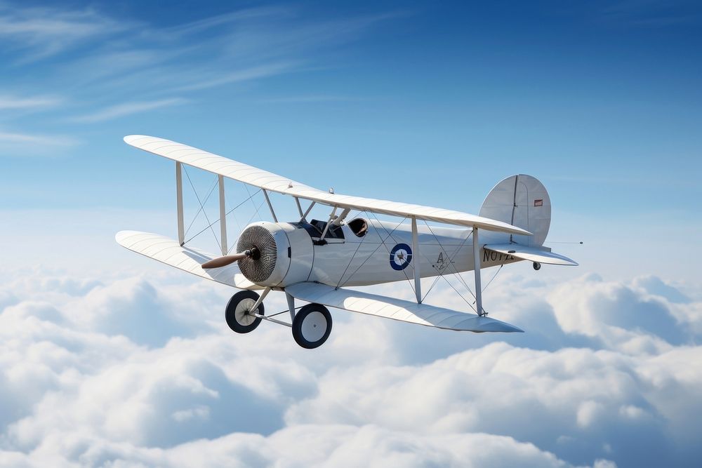 Airplane aircraft vehicle biplane. AI | Free Photo - rawpixel
