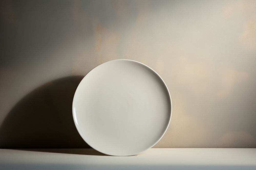 Porcelain ceramic white plate. AI | Free Photo - rawpixel