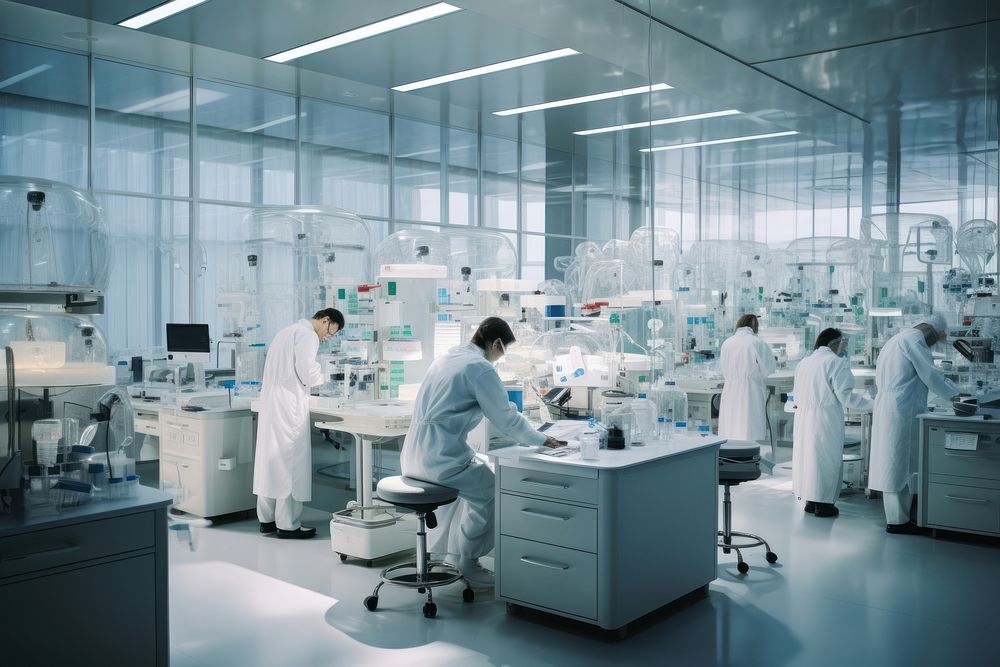 Laboratory technician hospital building. | Premium Photo - rawpixel