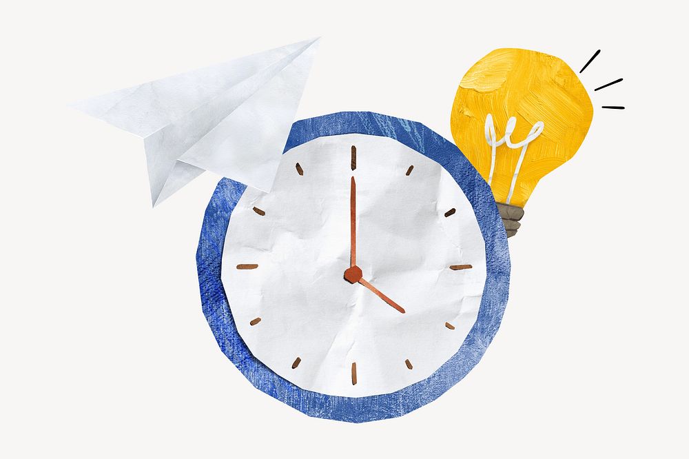 Work deadline, paper craft element | Free Photo Illustration - rawpixel