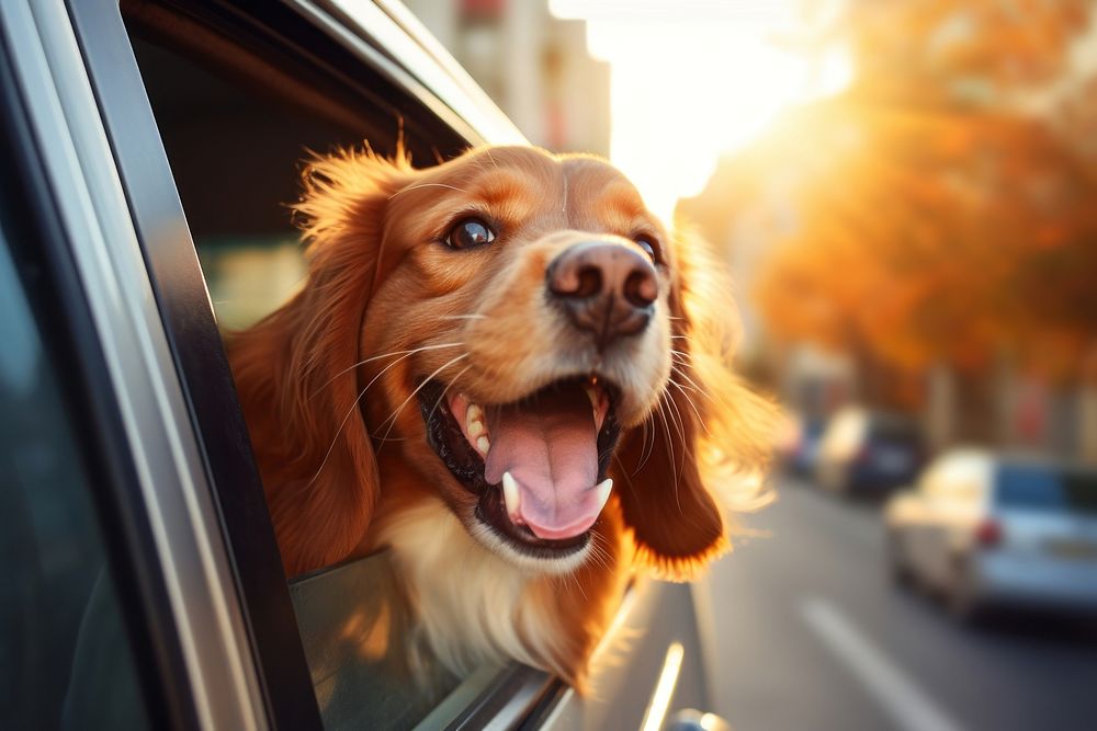 Dog car vehicle mammal. | Premium Photo - rawpixel