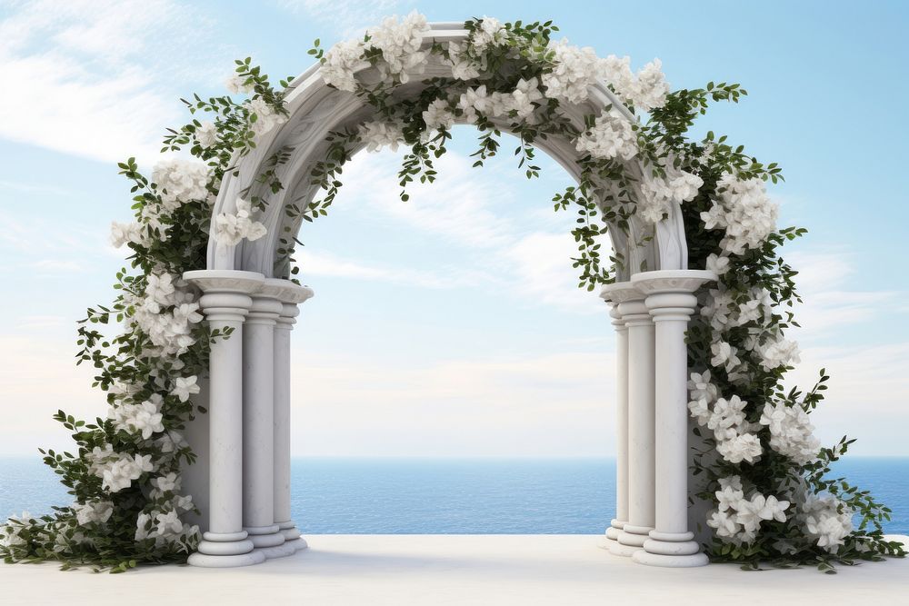 Flower arch architecture outdoors. | Premium Photo Illustration - rawpixel