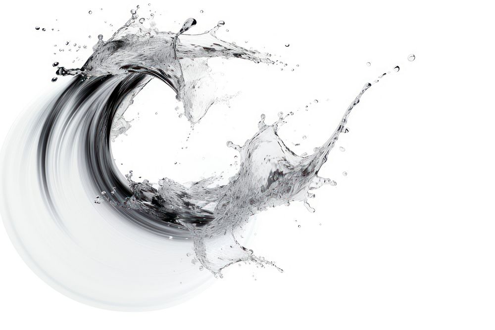 Water spiral splash white background | Free Photo - rawpixel