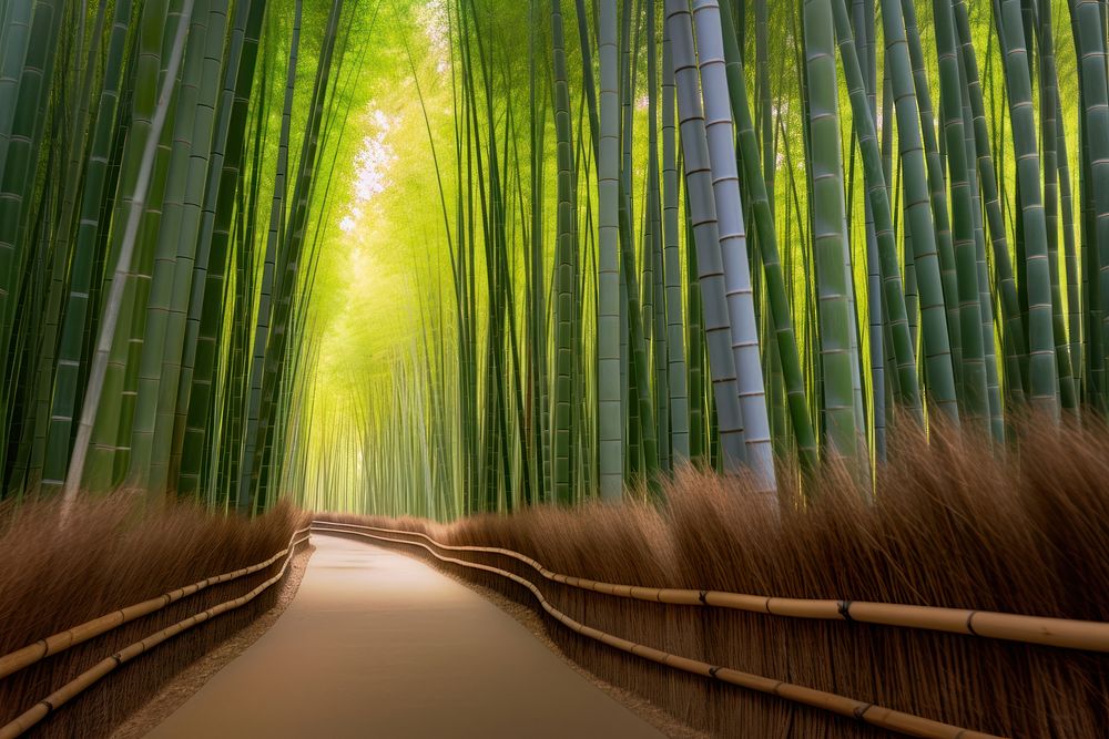 Bamboo landscape outdoors nature. AI | Premium Photo - rawpixel