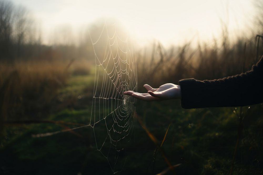 Hand remove spider web plant | Free Photo - rawpixel