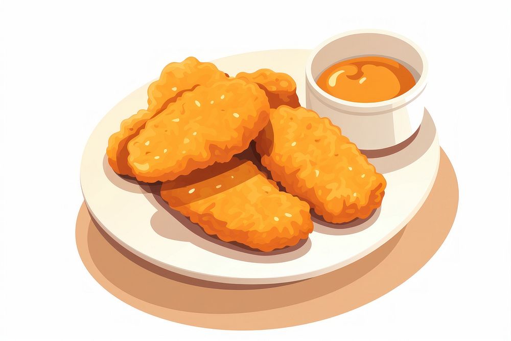 Nuggets plate food breakfast. AI | Free Photo Illustration - rawpixel