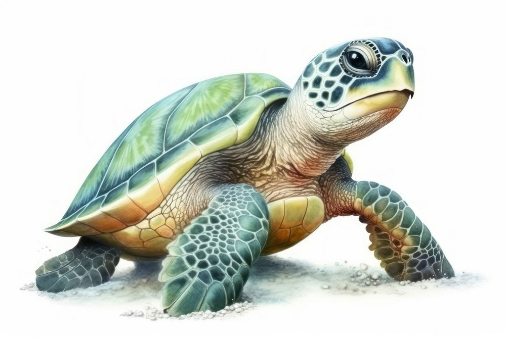 Sea turtle reptile cartoon drawing. | Premium Photo Illustration - rawpixel
