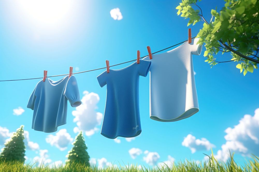 Clothesline clothesline outdoors laundry. | Free Photo Illustration ...